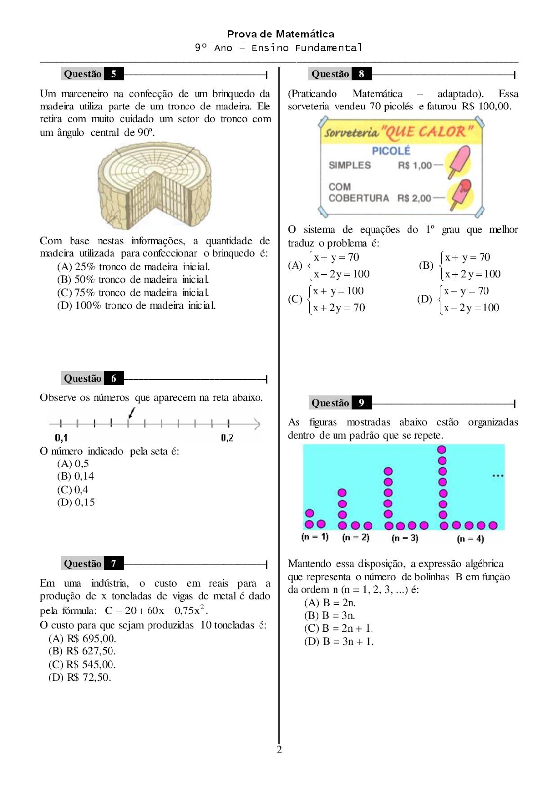 Matematica 9 Ano Exercicios Resolvidos - ZULEDU