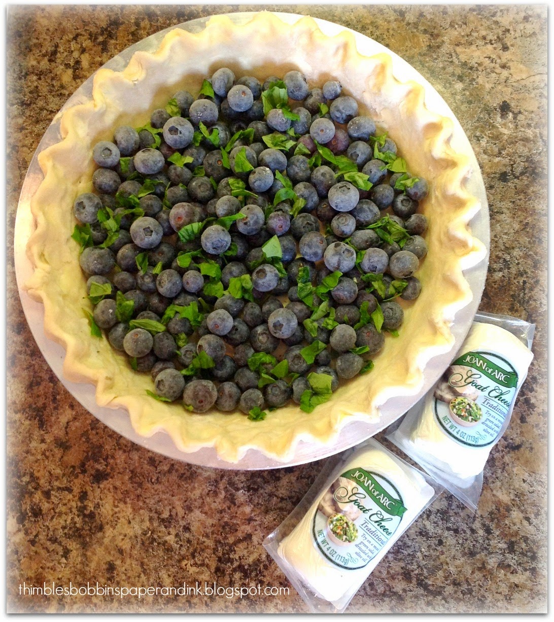 Thimbles, Bobbins, Paper and Ink: Blueberry Chevre Custard and Basil ...