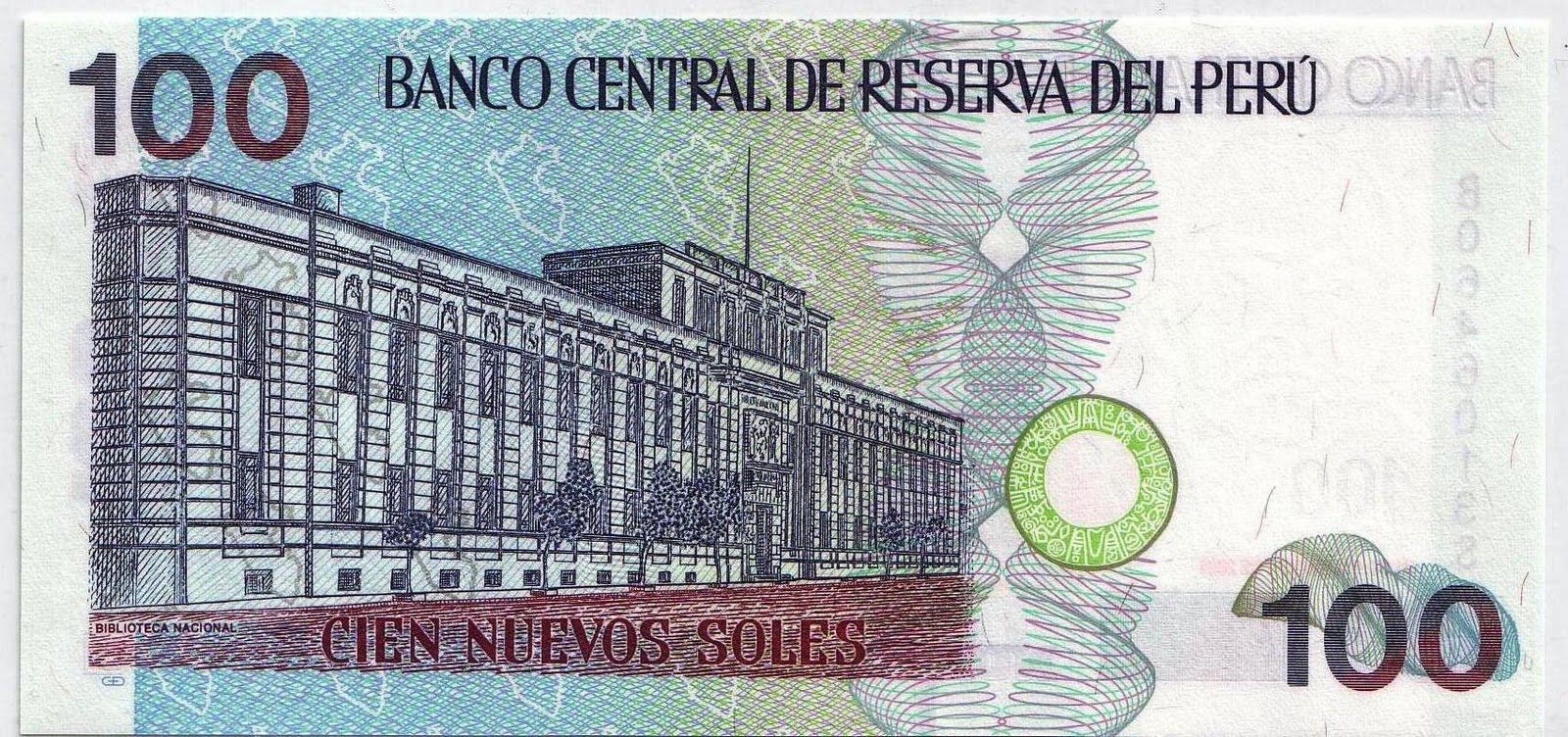 World Banknotes: Peru P181 100 Nuevos Soles