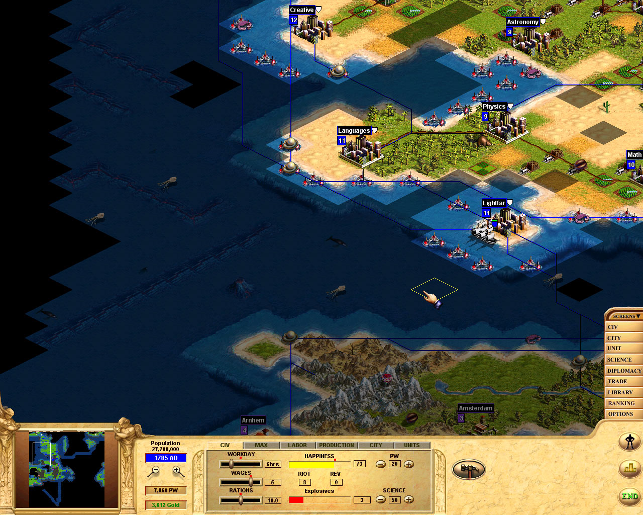 The Best Games Ever: Civilization: Call to Power - Screenshots Walthrough
