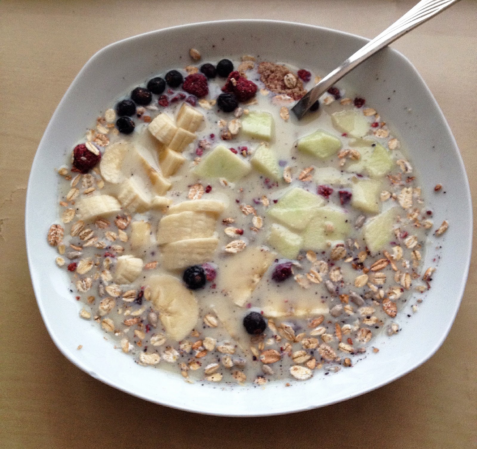 Healthy food and other things: #43 Musli z mlekiem sojowym i owocami