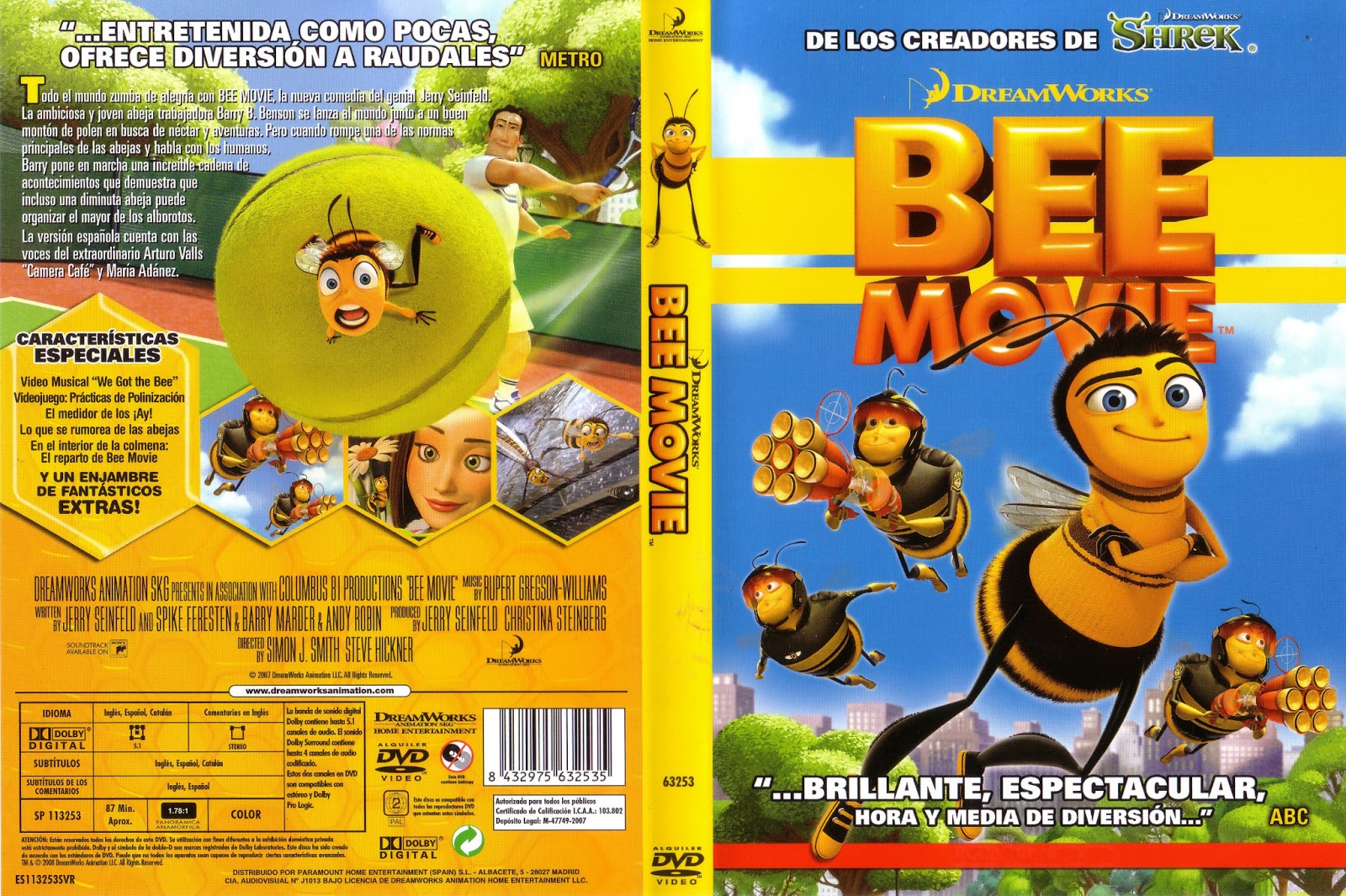 EL DESCUBRIMIENTO DE LAS PELICULAS AJENAS A DISNEY: Bee Movie/Bee Movie ...