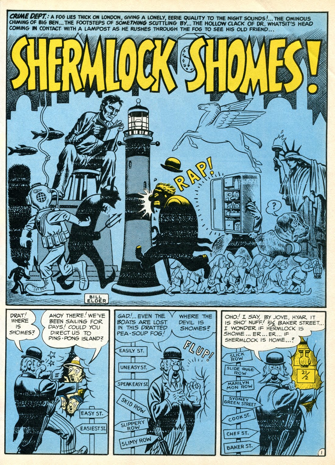 Inside Jeff Overturf's Head: "Shermlock Shomes" - Bill Elder - Mad Mondays!