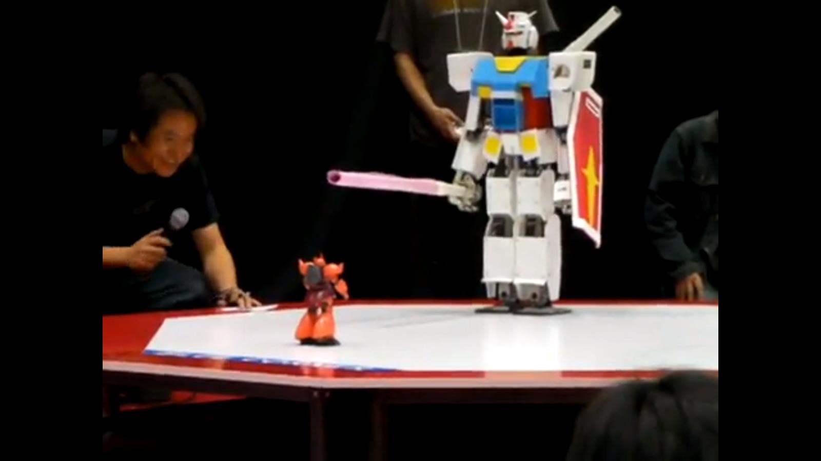 Remote Controlled Gundam Robots fights