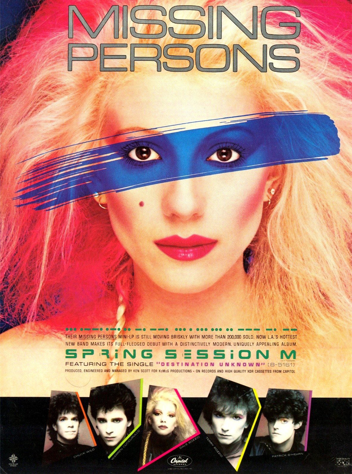 Lansure's Music Paraphernalia: MISSING PERSONS | DALE BOZZIO | TERRY ...