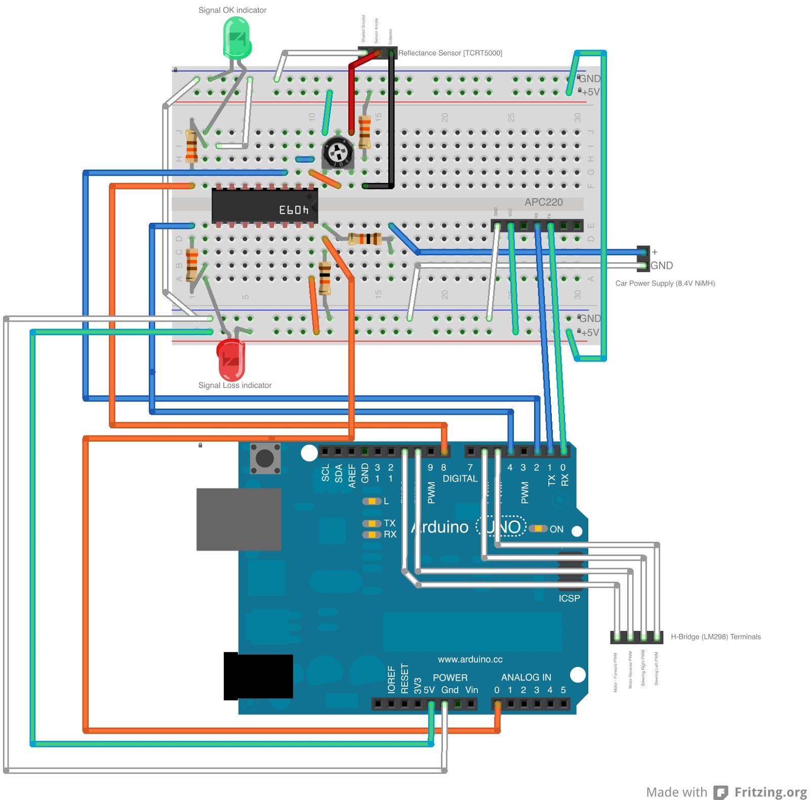 Yogibotics: Arduino + Android + APC220 RC Car