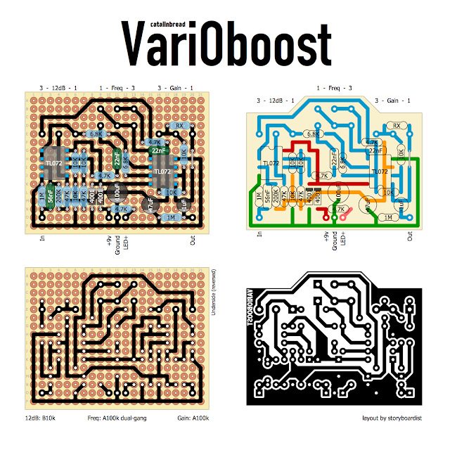 Perf and PCB Effects Layouts: Catalinbread VariOboost