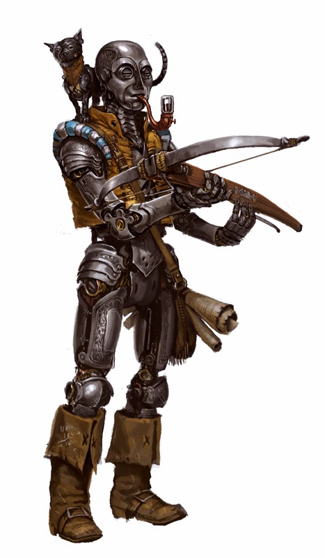 [Art] warforged artificer. Watercolor. : r/DnD