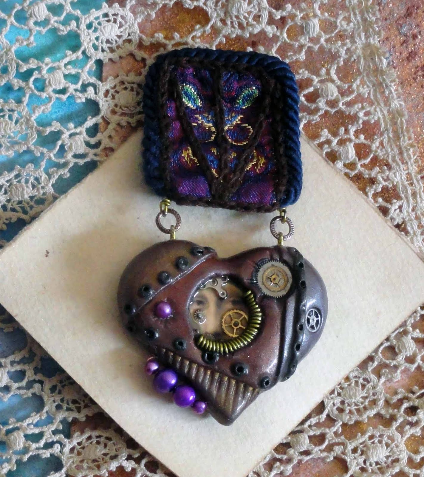 Glory Hound designs: Faux Enamel Tutorial One Polymer Clay