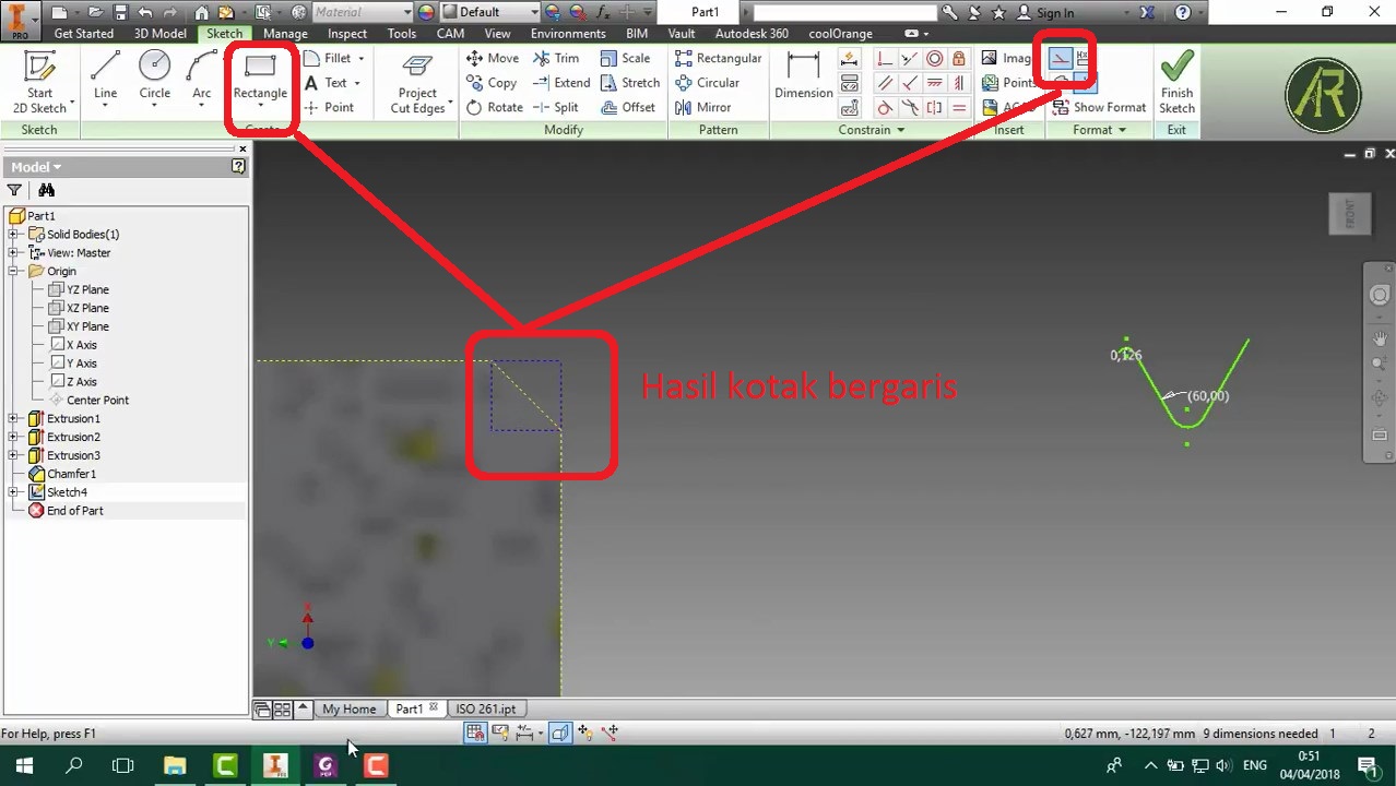 Tips Mudah Menggambar Ulir Baut pada Inventor Professional Menggunakan ...