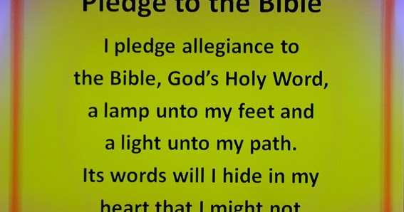 THE REVELATION OF JESUS CHRIST: PLEDGE OF ALLEGIANCE