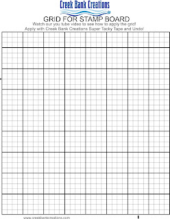 Adding a grid to your stamp board! - Creek Bank Creations