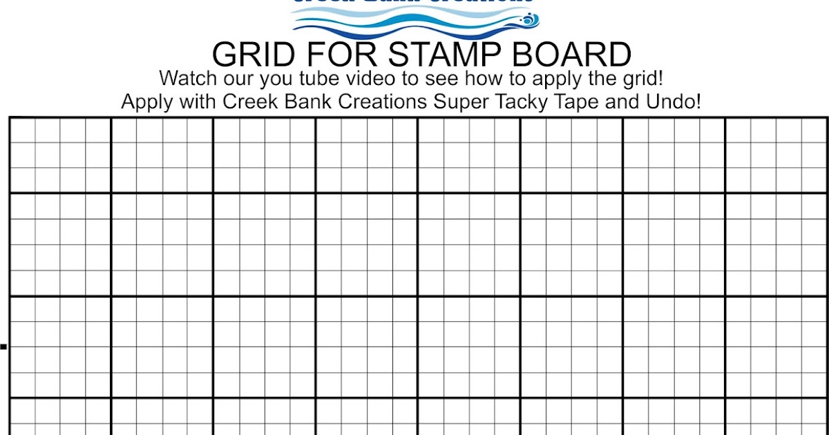 Adding a grid to your stamp board! - Creek Bank Creations