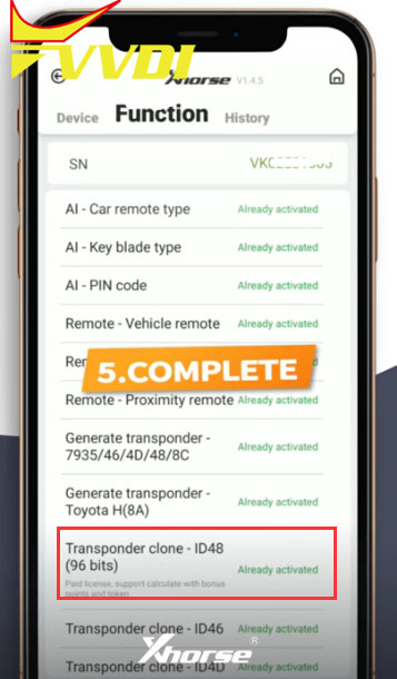 How to activate VVDI Mini Key Tool ID48 96bit Function?-OBD365.com
