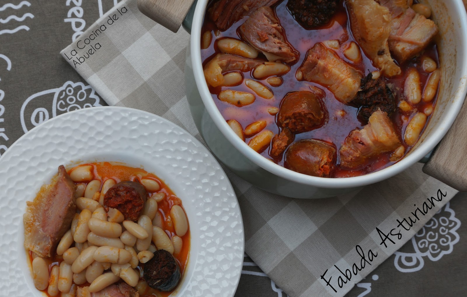 Fabada o fabes. Receta tradicional asturiana.