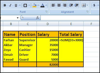 SUM Function | SUM Function in Excel | Microsoft Office training