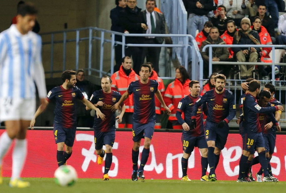 Barca - 4, Malaga - 2