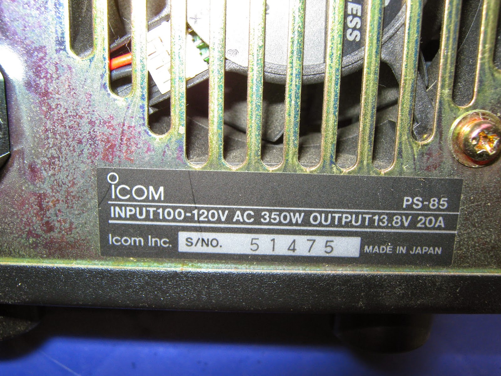 GERNAR ELEKTRONIK: POWER SUPPLY SWITCHING ICOM PS-85 DUS SDH 220V ...