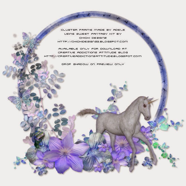 Creative Addictions Attitude: Spring Cluster Frames