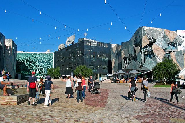 Beside the Yarra: Before Federation Square