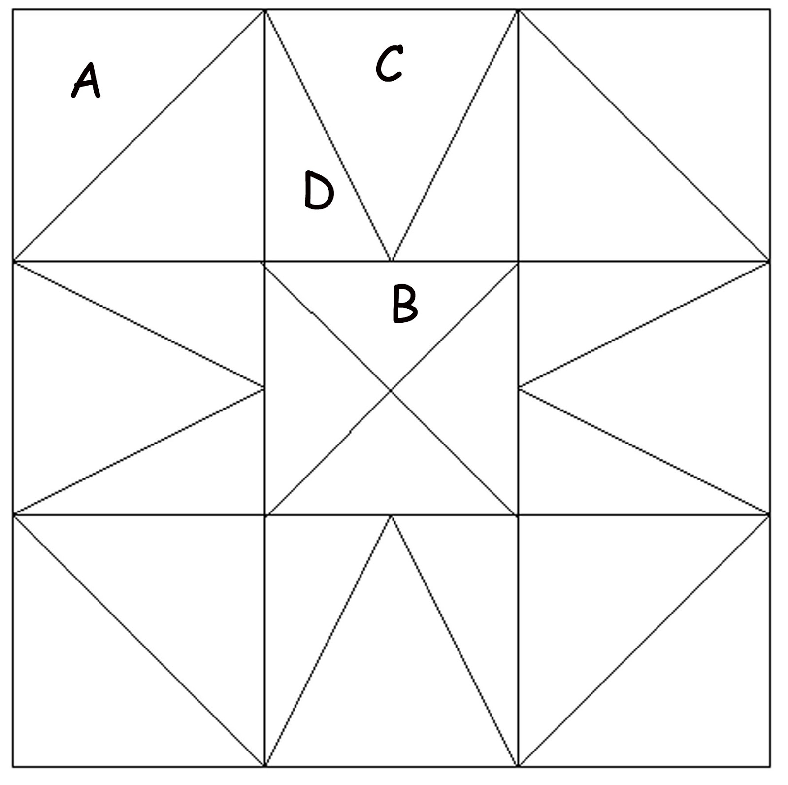 Cloud of Quilt Patterns: Stars with Long, Spiky Points