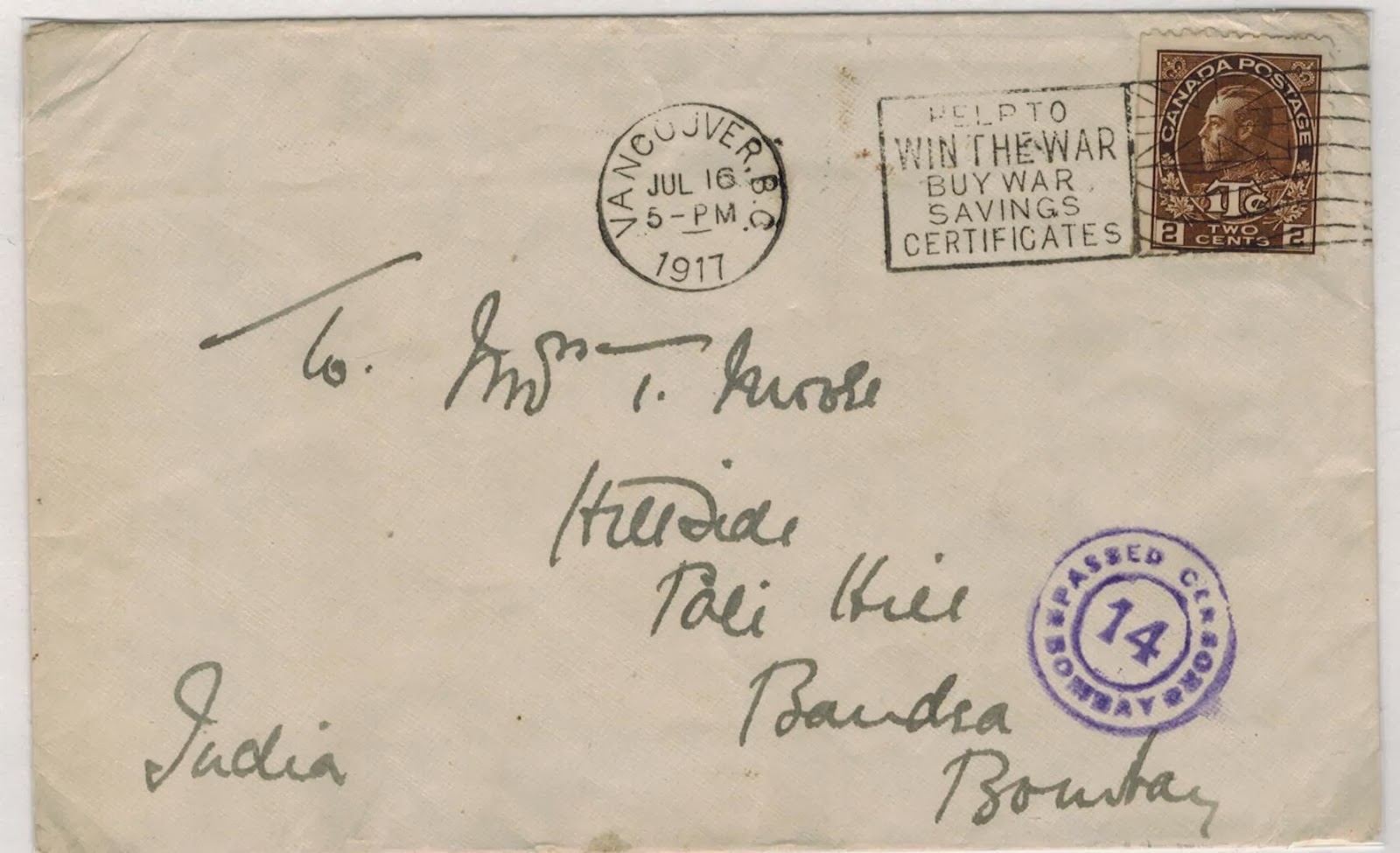 Postal History Corner: 6. United Kingdom and Empire/Commonwealth Letter ...