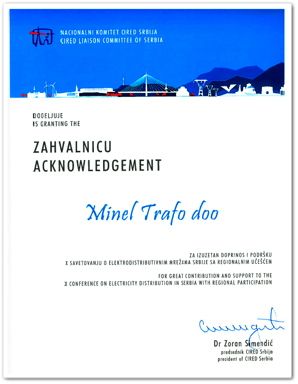 Minel Trafo d.o.o. Mladenovac