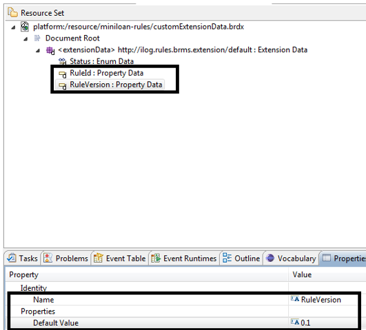 IBM ODM: Rule Model Extension
