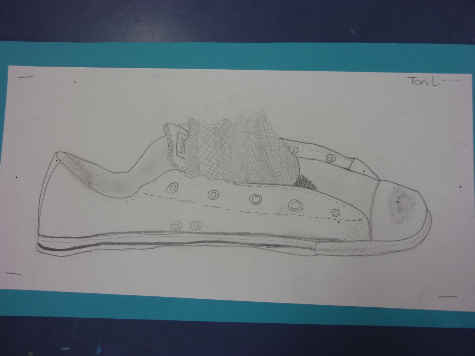 Mrs. Werner's Art Room: 5th Grade Realistic Shoe Drawings