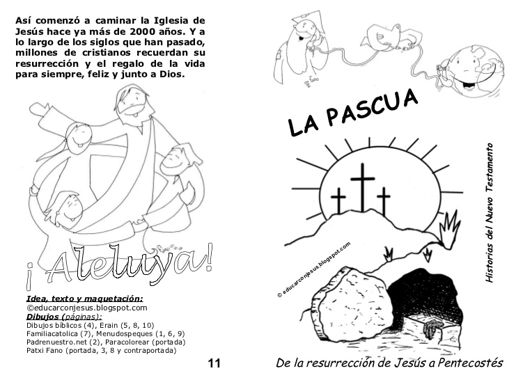 Dibujos para colorear de la Pascua Cristiana