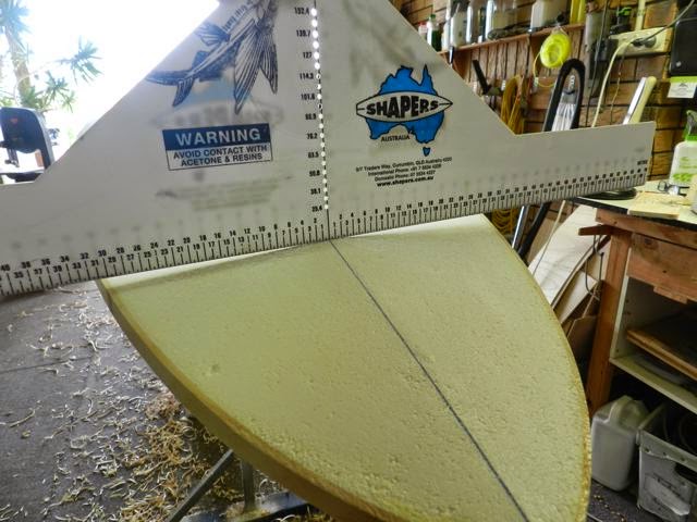 SurfboardsByGrantNewby: Biggest board to date underway, 11 foot glider