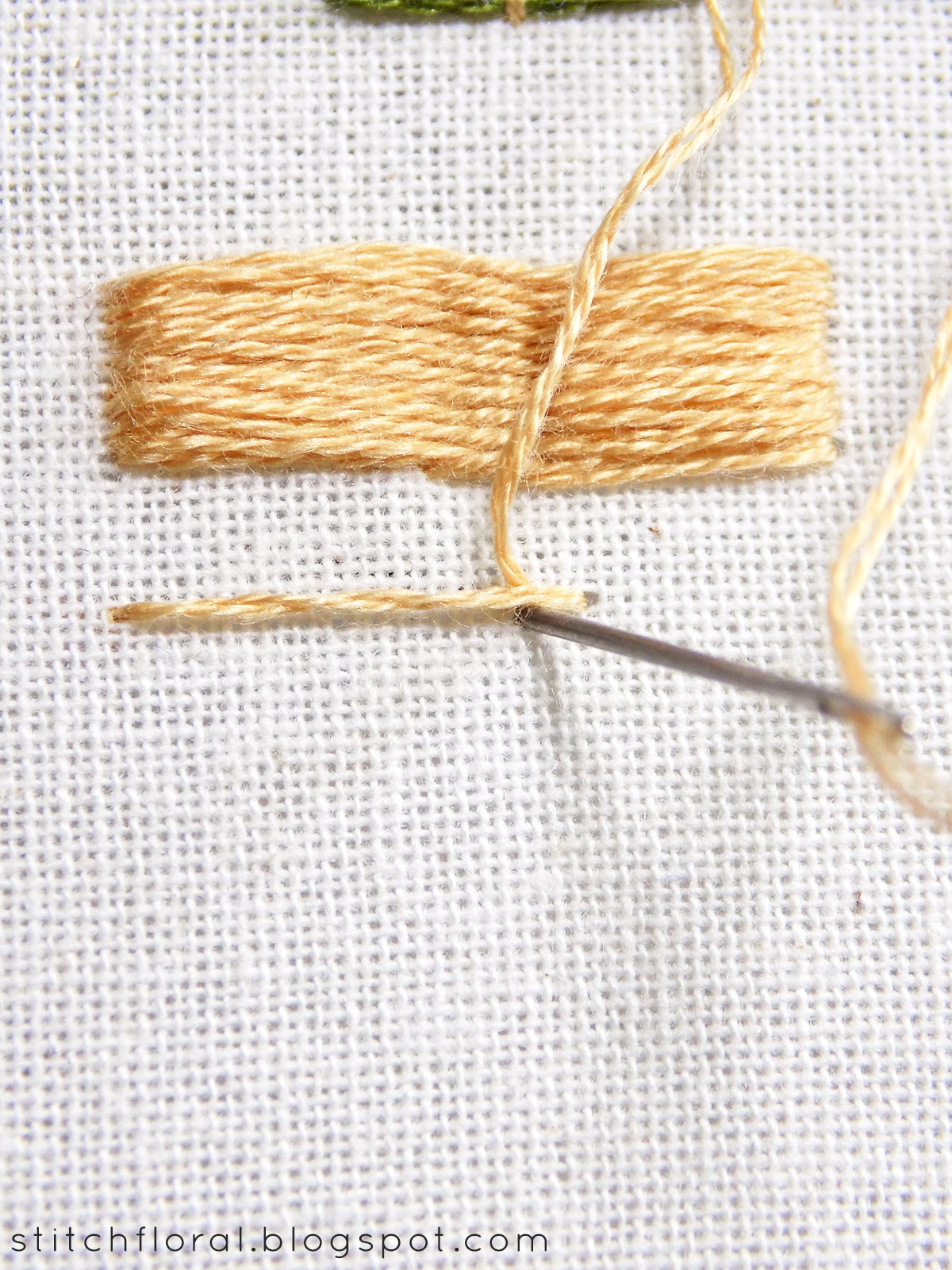 Couching techniques: basic, trailing, Roumanian & Bokhara - Stitch Floral