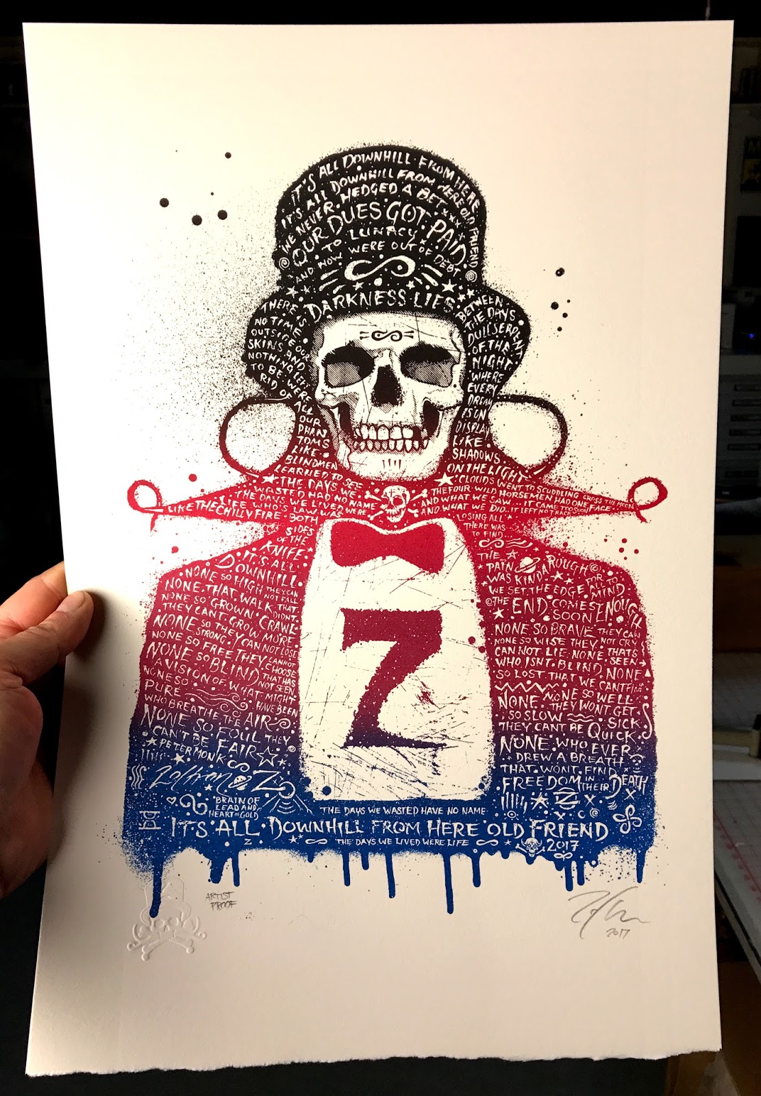 INSIDE THE ROCK POSTER FRAME BLOG: Zoltron Art Show At Po Boy In Portland