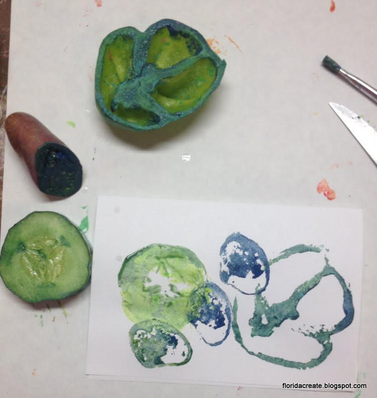 floridacreate: Fruit and Vegetable Printing