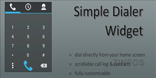 Simple Dialer Widget- une belle interface téléphonique pour Android ...