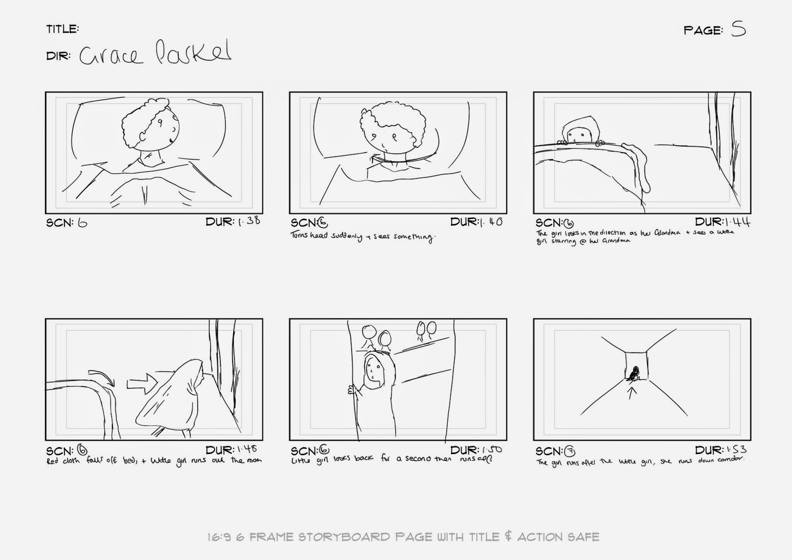 Final Major Project: Second Storyboard for timing session