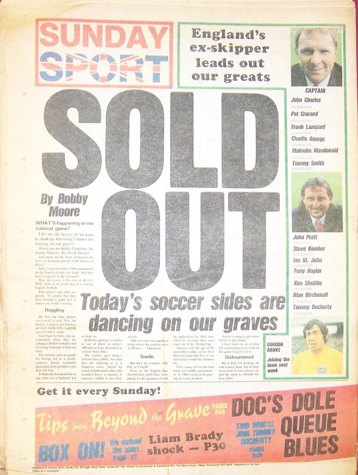 Sunday Sport newspaper September 14 1986 - First edition