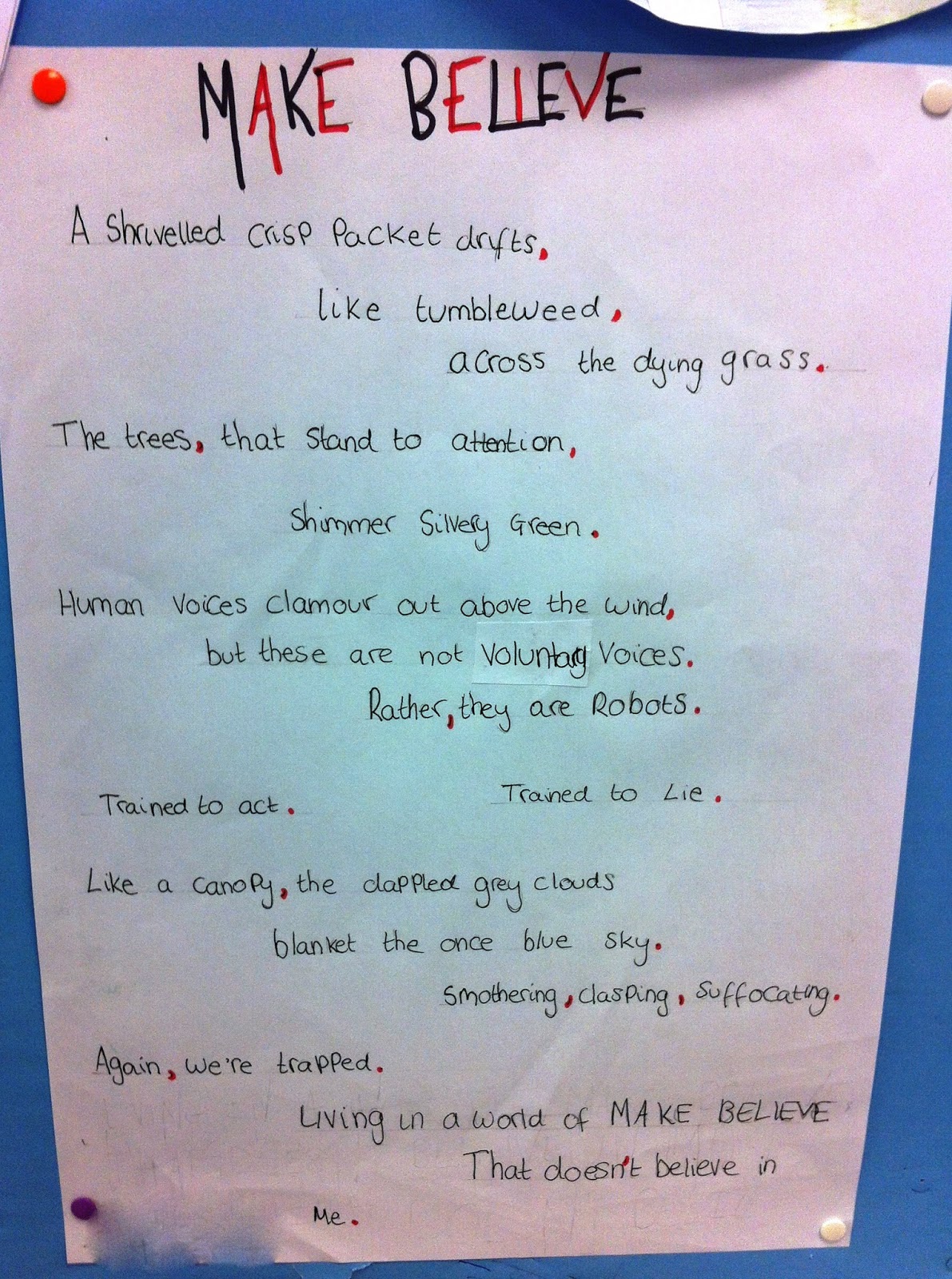 englishified: Year 9 poetry... restructured