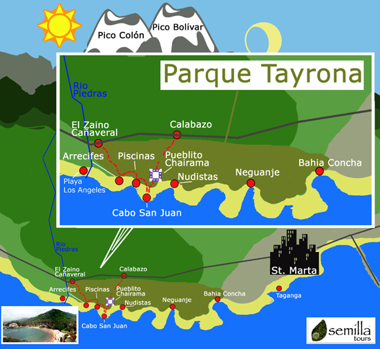 Viaja por Colombia: Parque Nacional Tayrona