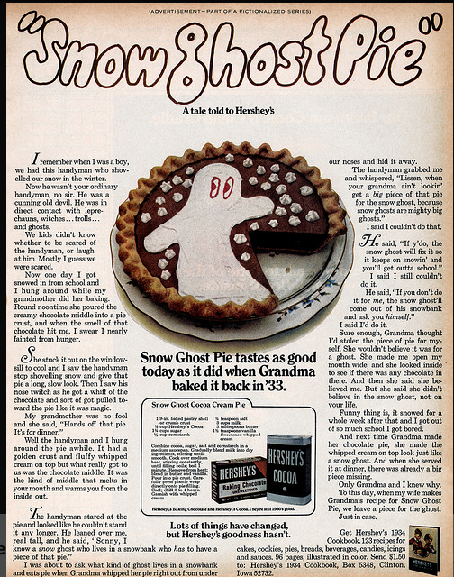 Dying for Chocolate: Snow Ghost Pie for National Pie Day!