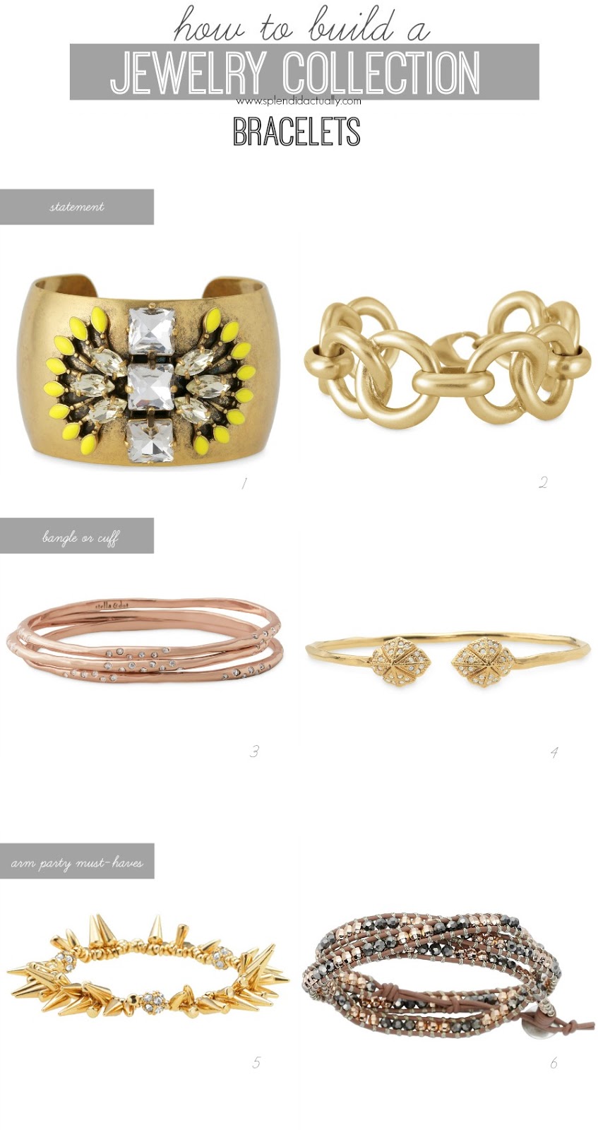 splendid actually: How to Build a Jewelry Collection: Bracelets
