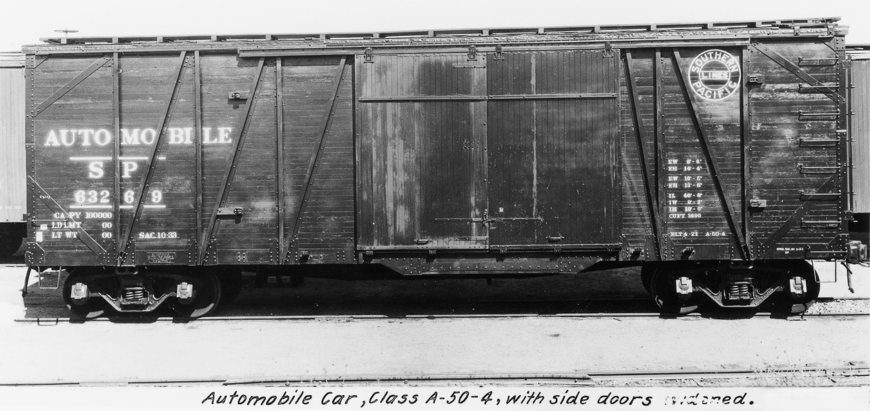 modeling the SP: SP Car Ledgers and Class A-50-4 auto cars