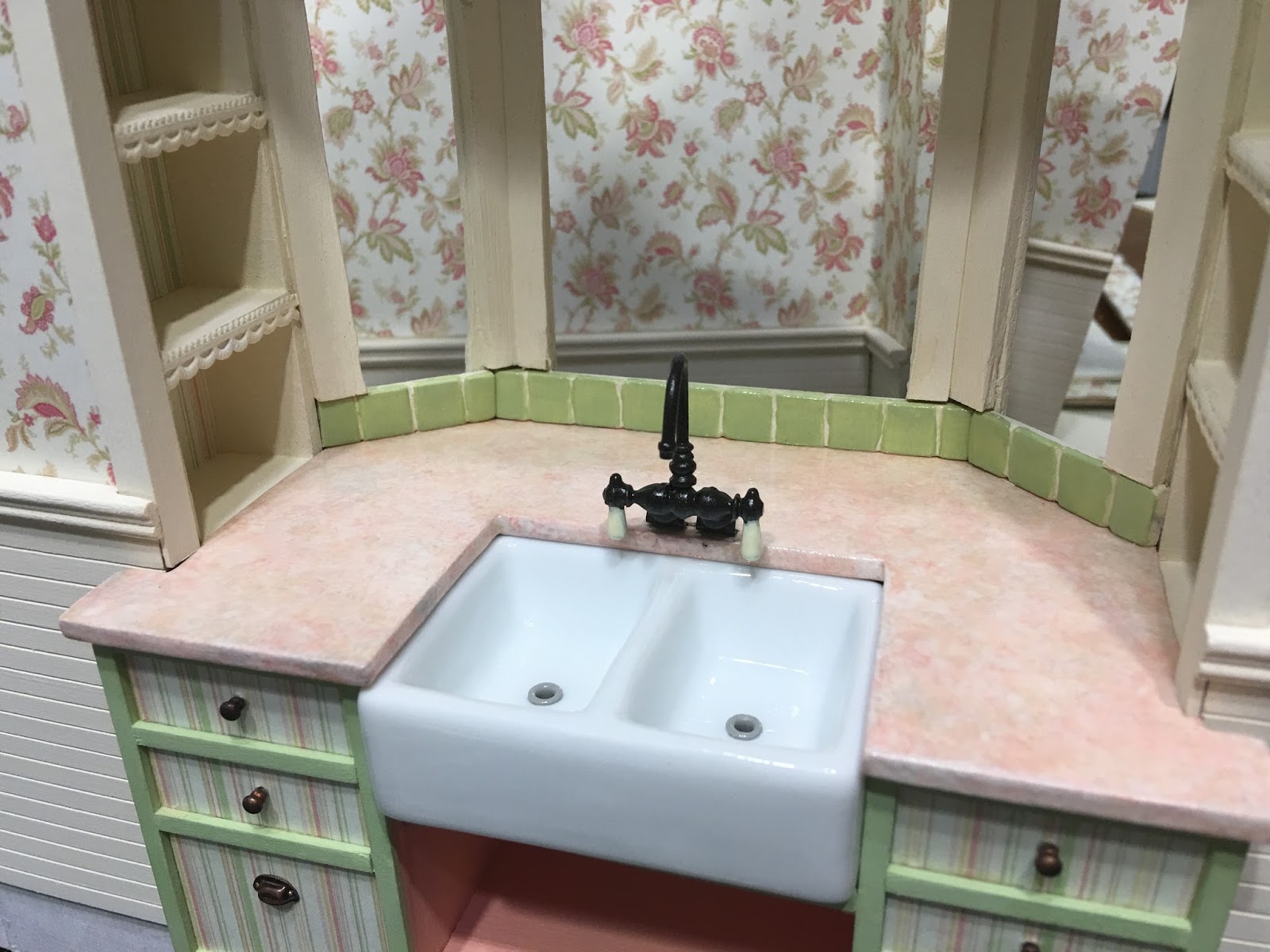 My Miniature Madness: Storybook Cottage Kitchen Progress