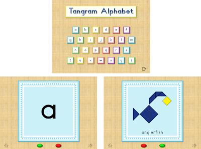 Colorful Tangrams: Animals & Letters - Powerpoint