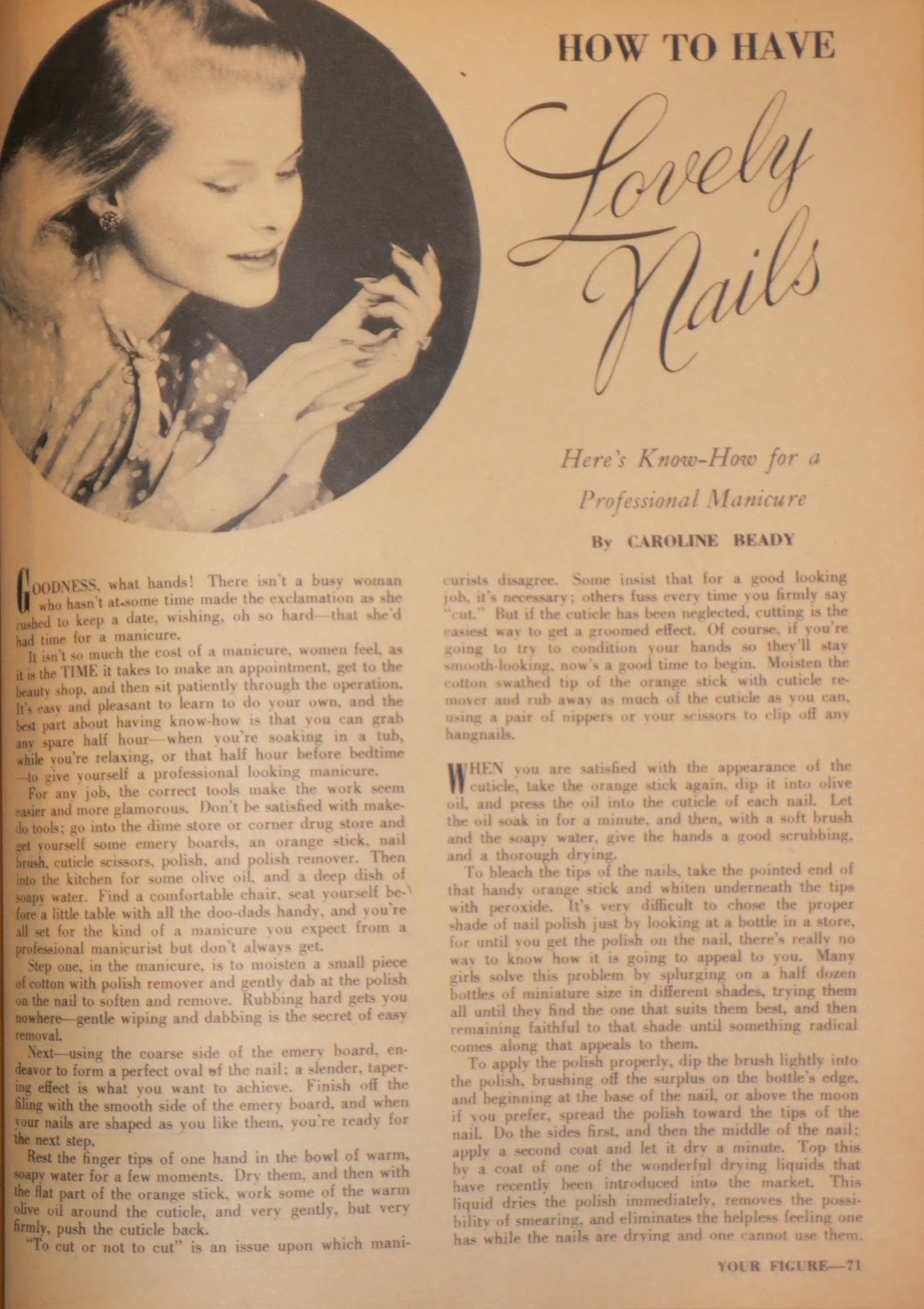 Bunny's Victory: Vintage Magazines: 1946 Beautify Your Figure: Beauty ...