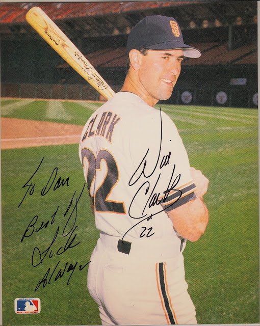 Daily Autograph: Will Clark