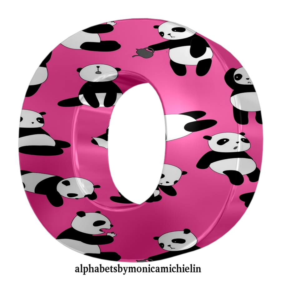 Monica Michielin Alphabets: ALFABETO PINK E PANDA, PINK ALPHABET AND ...