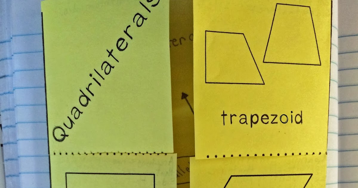 Foldable Friday: Quadrilaterals | Technically Speaking with Amy