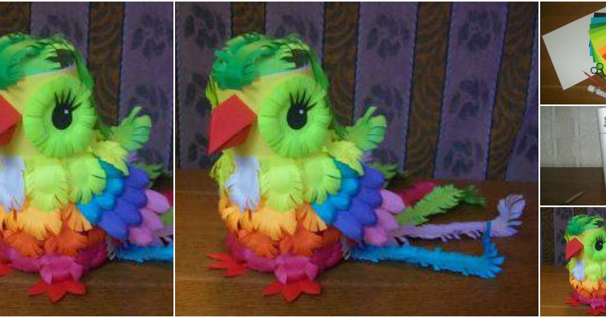 Aprende cómo hacer un lorito de papel paso a paso ~ Mimundomanual
