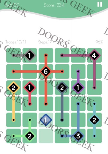 Logic Traces 6x6 Level 30 ~ Doors Geek